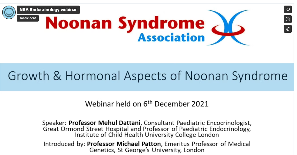 Events • Growth & Hormonal Aspects of Noonan Syndrome • Noonan Syndrome ...